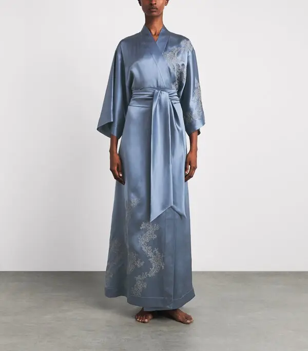 Carine Gilson Silk Long Cérès Robe