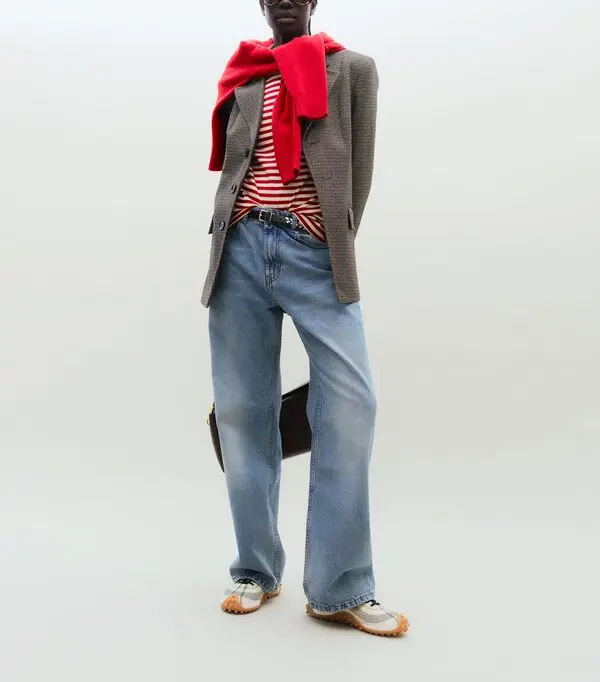 AMI Paris Virgin Wool Houndstooth Blazer