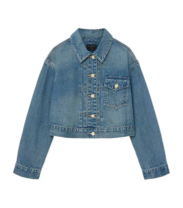 ALLSAINTS Blink Cropped Denim Jacket