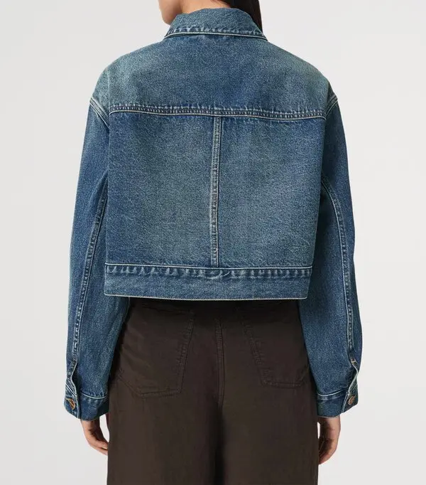 ALLSAINTS Blink Cropped Denim Jacket