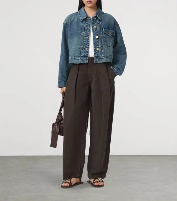 ALLSAINTS Blink Cropped Denim Jacket