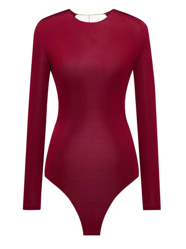 Saint Laurent Crewneck Bodysuit - Rosso