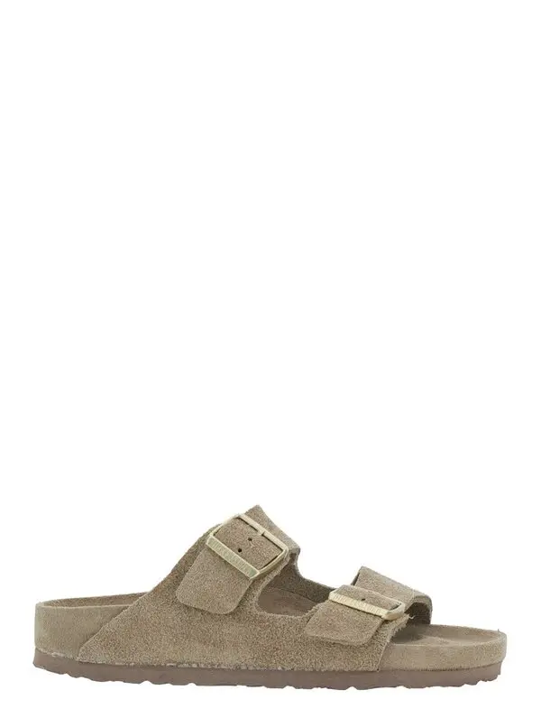 BIRKENSTOCK Suede Double Strap Slide Sandals