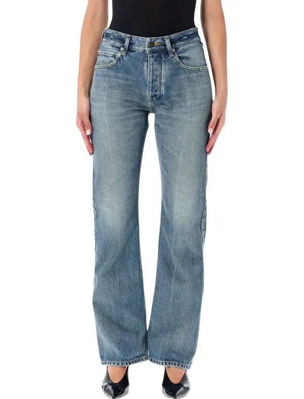 Balenciaga High-waisted Straight-leg Jeans