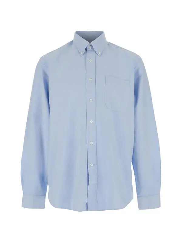 SEBAGO 100% Cotton Button-down Shirt - Light Blue