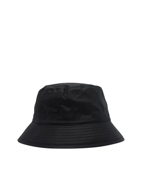 Barbour Cotton Logo Patch Slip-on Hat For - Black