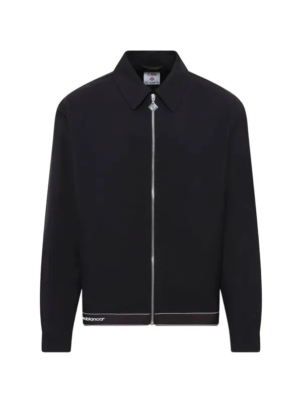 Casablanca Sport Tailoring Wool Coat - Black