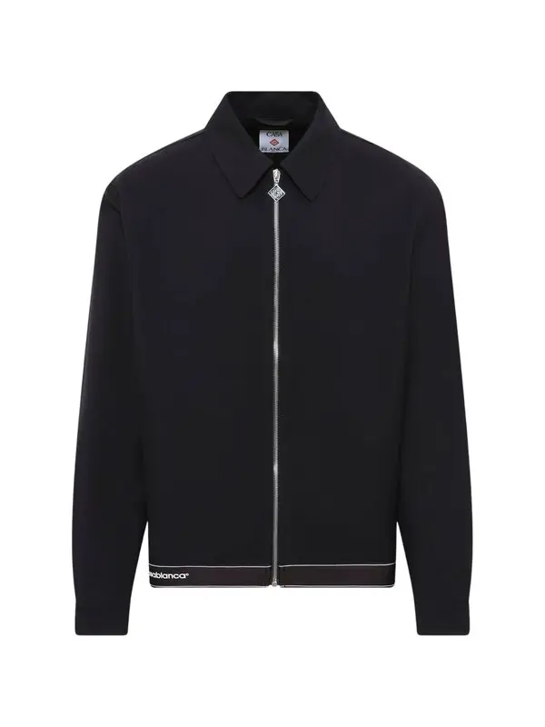 Casablanca Sport Tailoring Wool Coat - Black