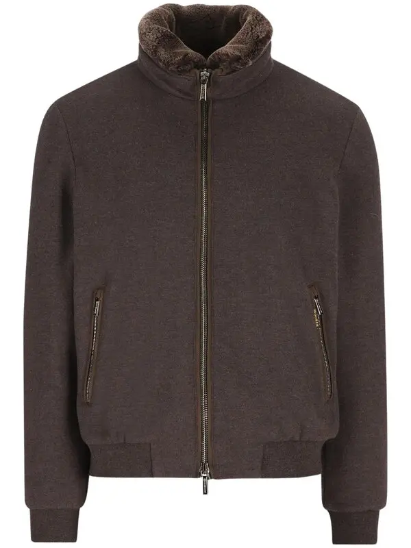 MOORER Virgin Wool And Cashmere Overcoat - Brown