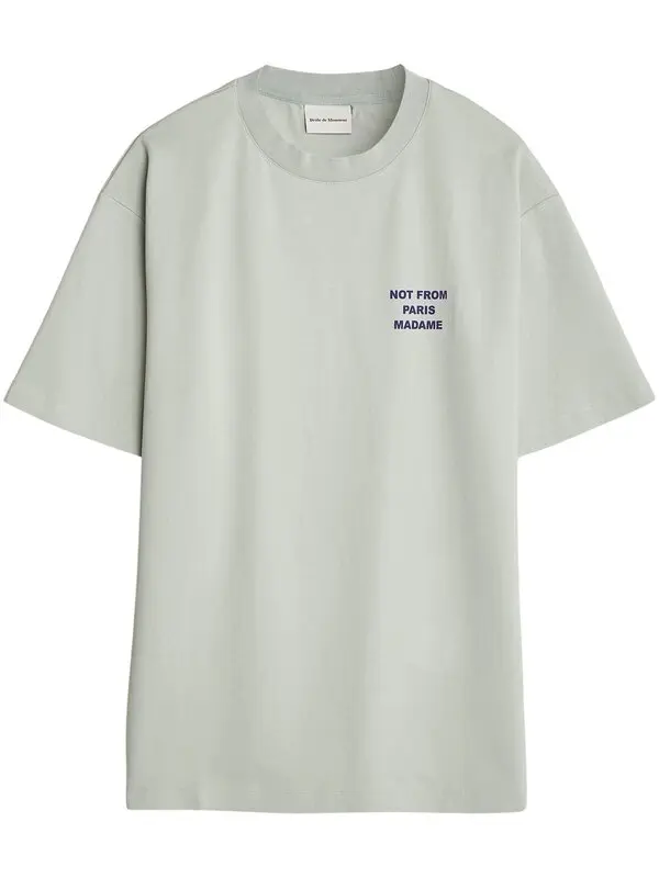 Drole De Monsieur 100% Cotton Jersey T-shirt For - Grey