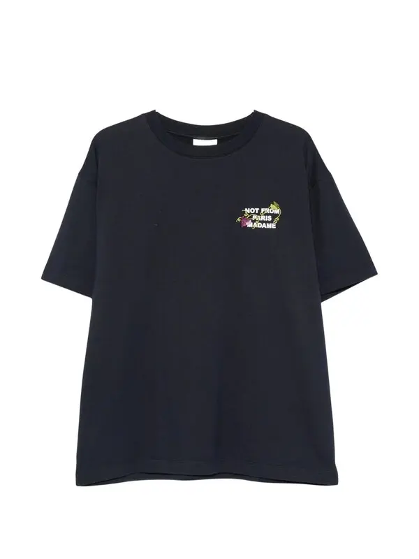 Drole De Monsieur 100% Cotton Jersey T-shirt For - Navy