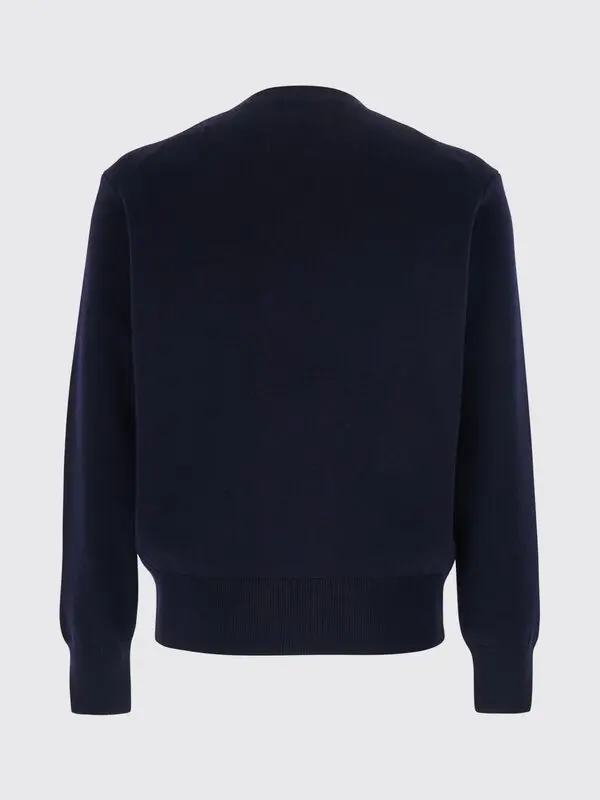 AMI Paris Pure Virgin Wool Crewneck Jumper - Blue