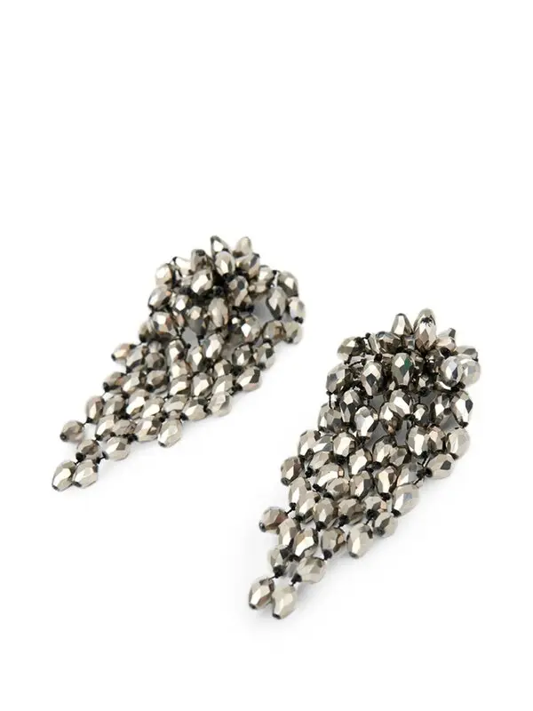 Isabel Marant Étoile Hanabi Beaded Pendant Clip Earrings