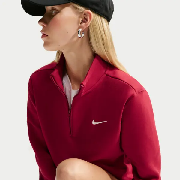 Nike Studio Fleece Medium Weight 1/4-zip Top