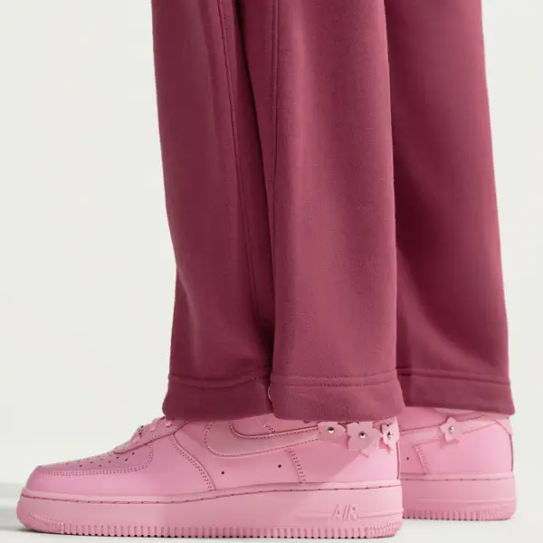 Nike Studio Fleece Medium Weight Loose Pleated Snap Pants