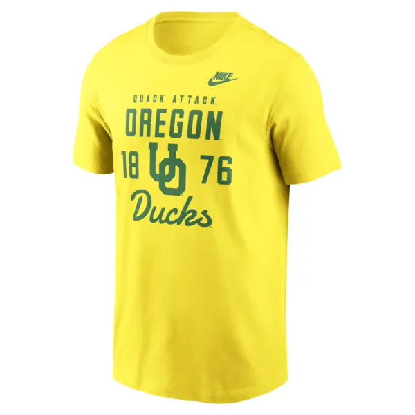 Nike Oregon Legacy Stacked Est College T-shirt - Yellow