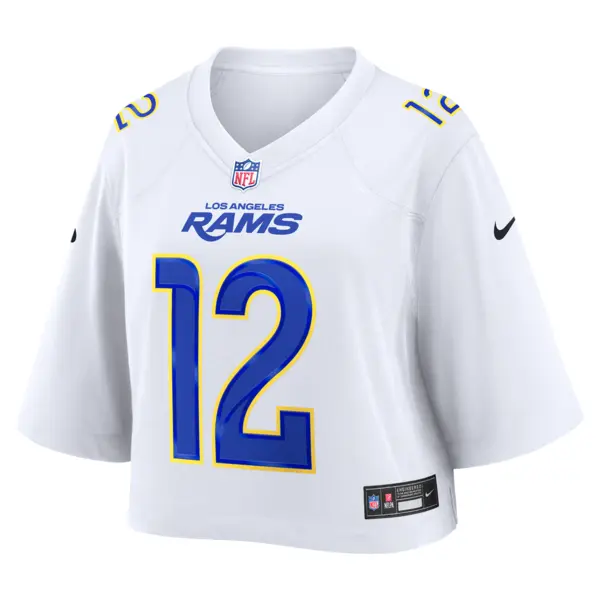 Nike Puka Nacua Los Angeles Rams Nfl Cropped Tundra Game Jersey - White