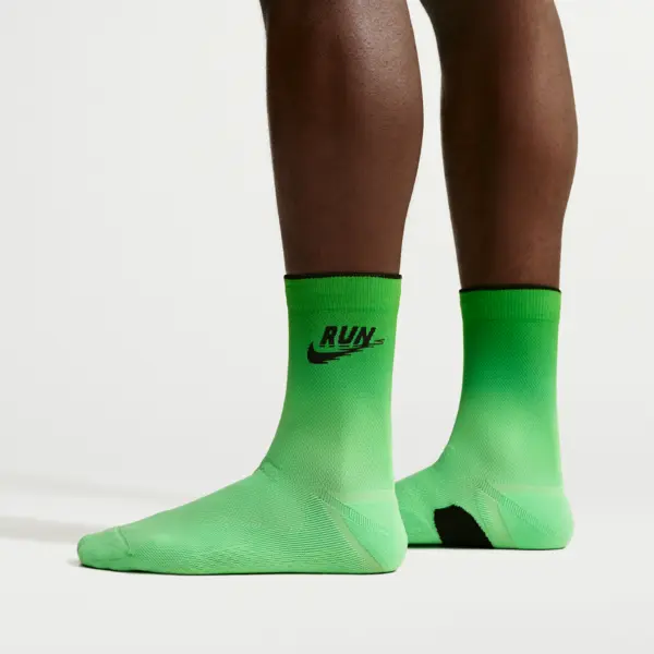 Nike Run Midweight Running Crew Socks - Green
