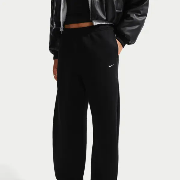 Nike Studio Fleece Medium Weight Loose Pleated Snap Pants