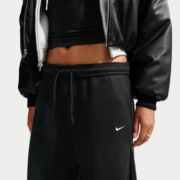 Nike Studio Fleece Medium Weight Loose Pleated Snap Pants
