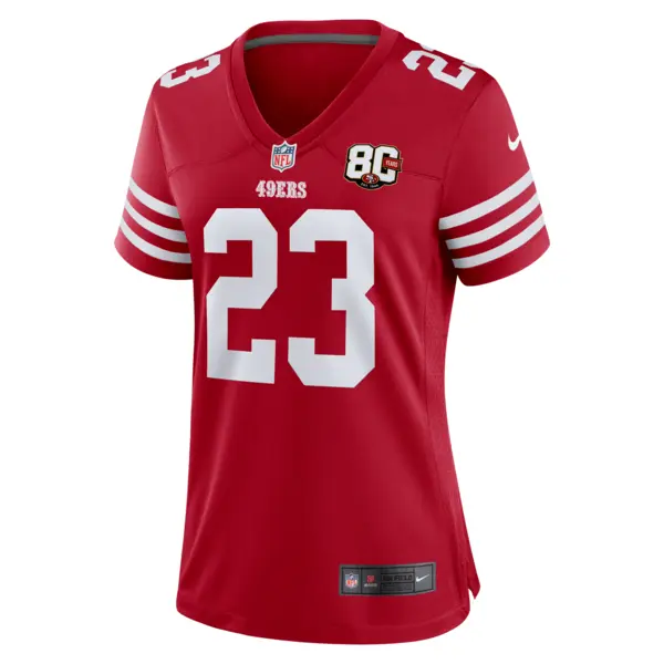 Nike Christian Mccaffrey San Francisco 49ers 80th Anniversary Nfl Game Jersey - Red