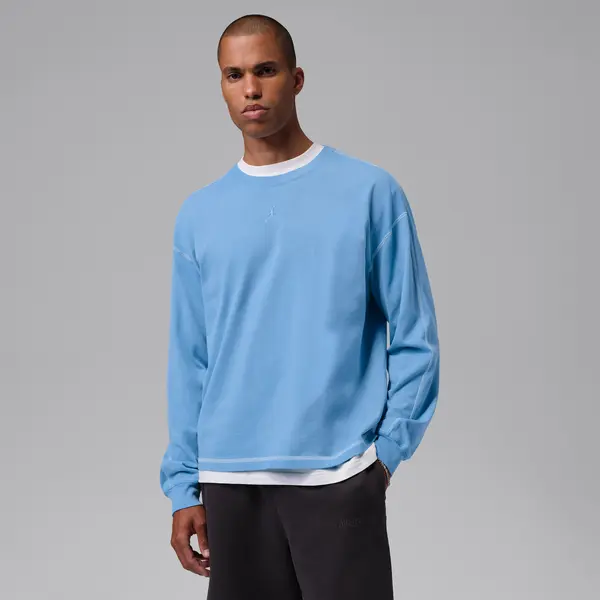 JORDAN Flight Heavyweight Long-sleeve Top - Blue