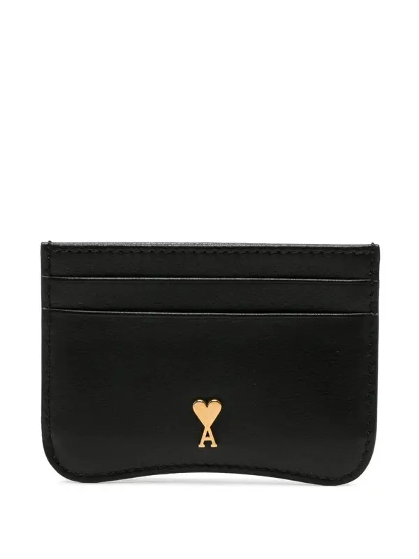 AMI Paris Leather Card Holder