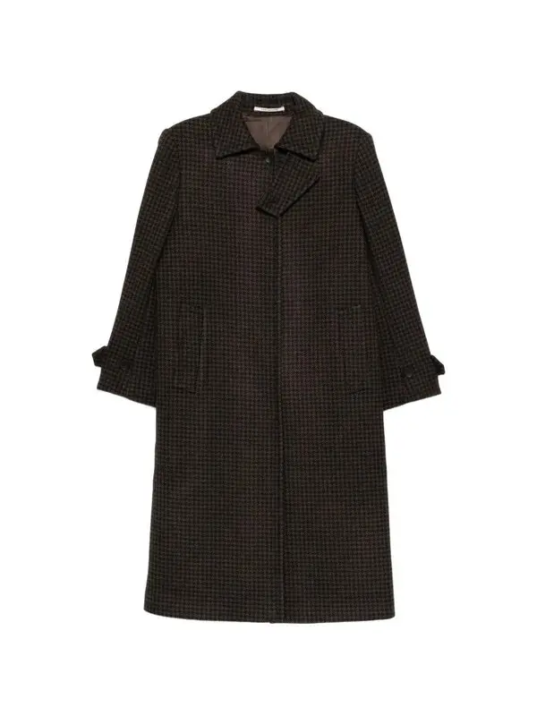 Tagliatore Bethany Single Breasted Wool Coat - Brown