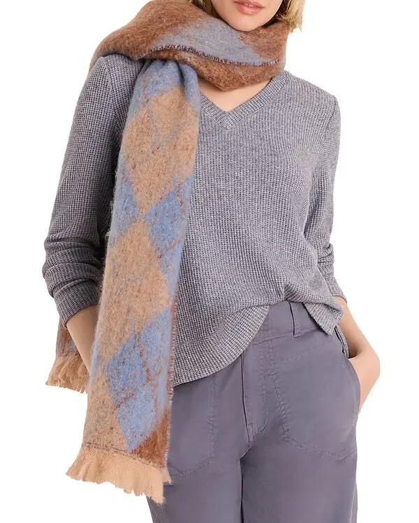 NIC+ZOE V-neck Soft Waffle Thermal Top - Slate