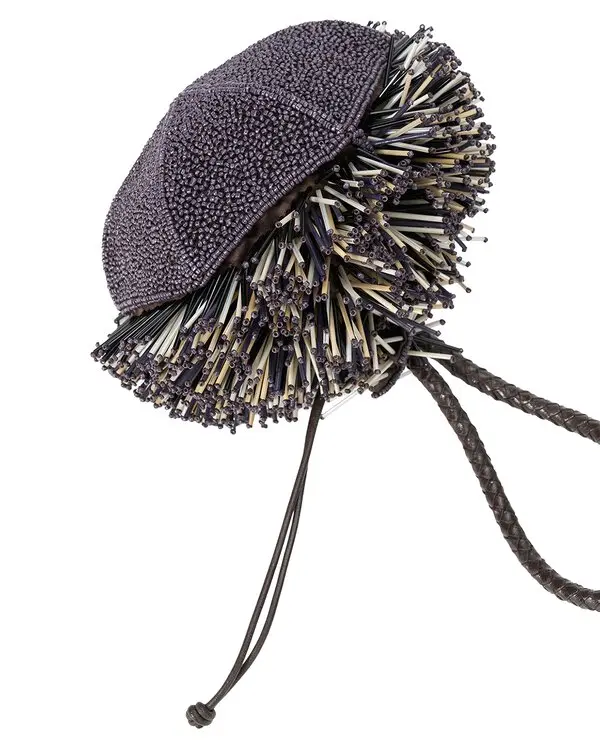 Staud Beaded Porcupine Shoulder Bag
