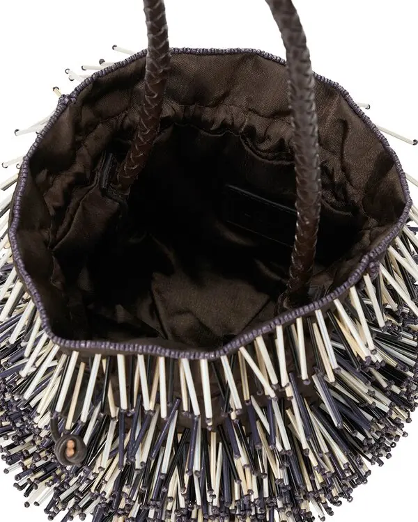 Staud Beaded Porcupine Shoulder Bag