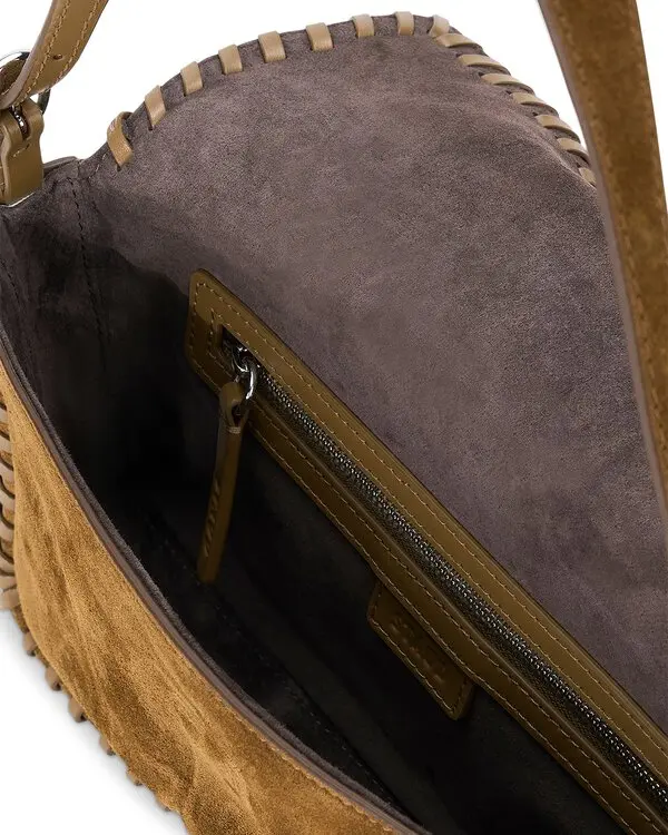 Staud Harlow Suede Top Handle Bag