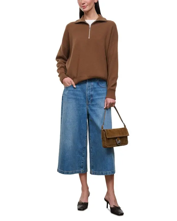 Staud Harlow Suede Top Handle Bag