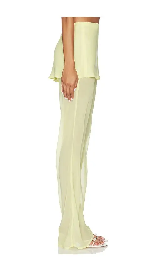 MADISON THE LABEL X Sara Pants In Yellow