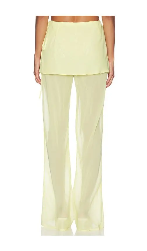 MADISON THE LABEL X Sara Pants In Yellow