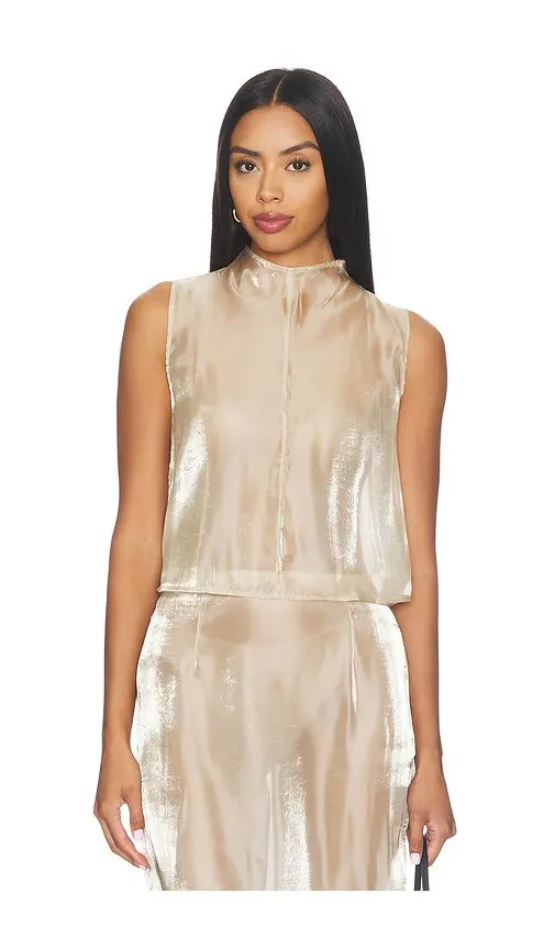MADISON THE LABEL X Knox Top In Baby Blue