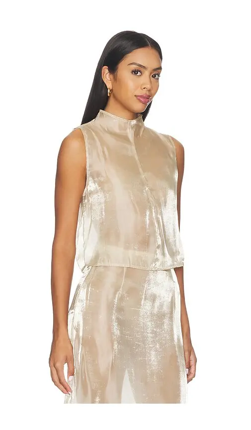 MADISON THE LABEL X Knox Top In Baby Blue
