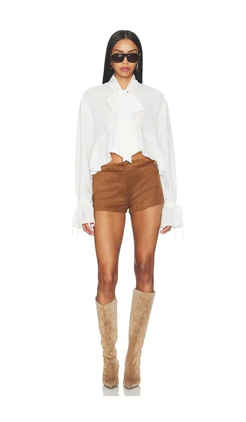 MORE TO COME Hope Tie Front Blouse