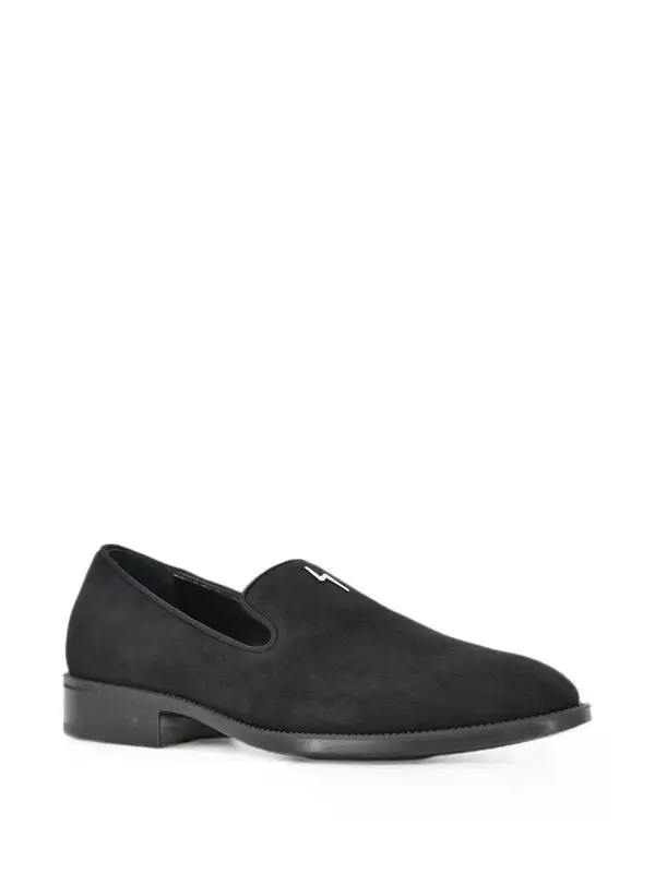 GIUSEPPE ZANOTTI G-flash Suede Loafers - Black