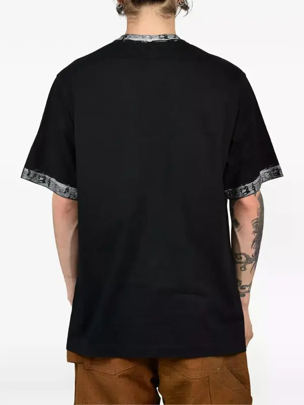 DEAR BORO Logo-print Ringer T-shirt