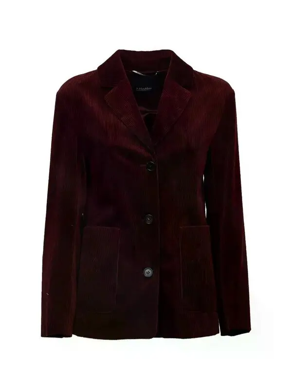 Max Mara Corduroy Single-breasted Blazer