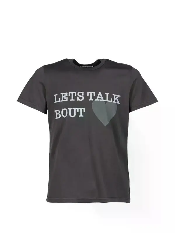 CEDARWOOD Slogan-print Fitted T-shirt