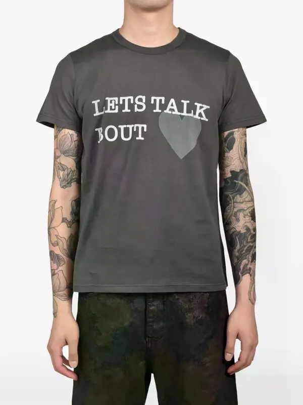 CEDARWOOD Slogan-print Fitted T-shirt