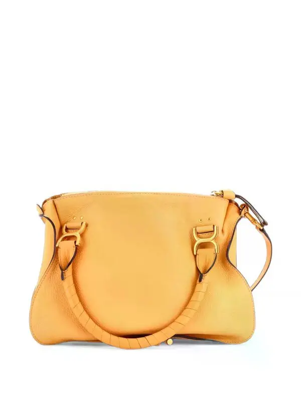 Chloé Marcie Leather Satchel - Neutrals