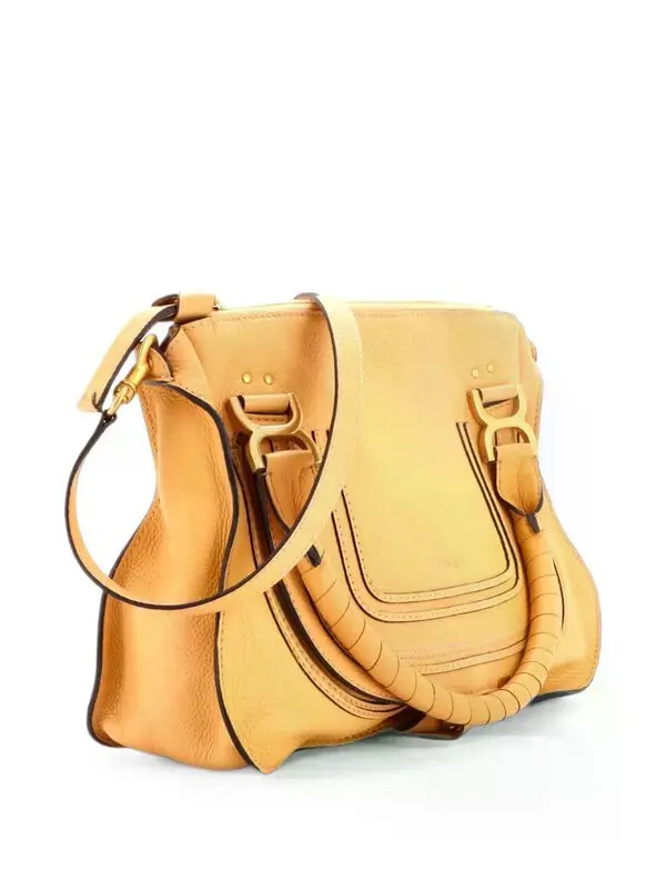 Chloé Marcie Leather Satchel - Neutrals