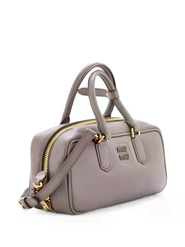 Miu Miu Arcadie Top Handle Bag Leather Large Satchel