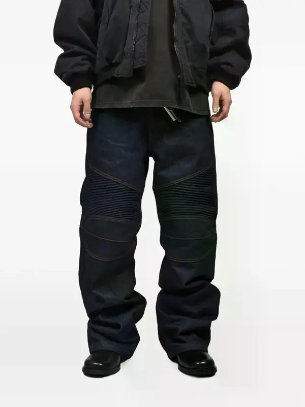 N.HOOLYWOOD Wide-leg Biker Jeans
