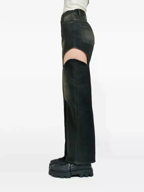 VIVAMUS Cut-out Washed Jeans