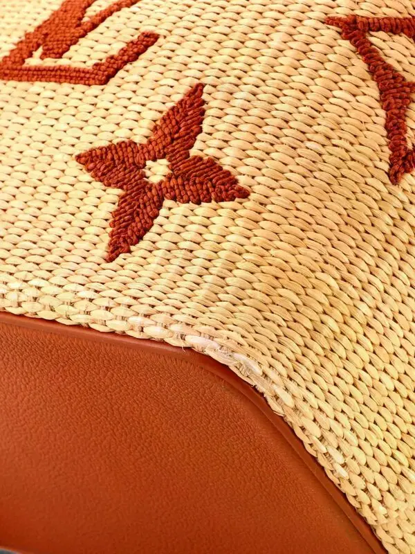LOUIS VUITTON Neonoe Handbag Monogram Giant Raffia Mm Bucket Bag