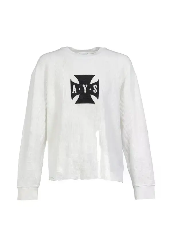 ASKYURSELF Destroyer Cross-knit T-shirt